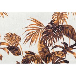 ARCHITECTS PAPER Fototapete &raquo;Atelier 47 Tropical Leaves Artwork 1&laquo; botanisch glatt Vlies, Wand, Schr&auml;ge, Decke schwarz Vlies