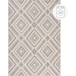 FLAIR RUGS Teppich &raquo;Beckett&laquo; rechteckig 4 mm H&ouml;he Waschbarer Geometrischer Teppich, Wohnzimmer, Schlafzimmer, Esszimmer Wolle