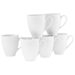 Creatable Becher »Valencia Weiß, Kaffeebecher, 6-tlg.« Elegant, Boho Chic weiß