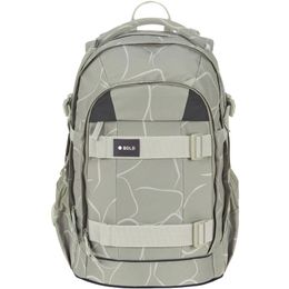 Lässig LÄSSIG Schulrucksack »Origin Bold, curve sage« Reflektoren aus recyceltem Material curve sage