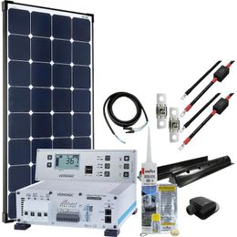 OFFGRIDTEC Solaranlage &raquo;mTriple S mit 1 x 120W Solarmodul 30/20/250 Votronic Triple Charger&laquo; mit 5747 VPC Jupiter Kombipanel, f&uuml;r Wohnmobile...