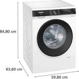 Siemens Waschmaschine iQ500 »WG44G2140« 9 kg 1400 U/min weiß Outdoor-Programm – schonende Reinigung für wasserabweisende Textilien, Nähte und...
