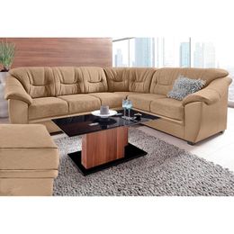 Sit & More SIT&MORE Ecksofa »Savona L-Form, B: 262 cm« optional Bettfunktion, Federkern café