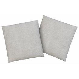 Home Affaire Kissenbez&uuml;ge &raquo;Melli Kissenbezug, OEKO-TEX und Made in Green zertifiziert&laquo; grau Linon, Obermaterial: 100% Baumwolle