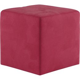 COTTA Hocker &raquo;Cuby&laquo; Sitzw&uuml;rfel, Cube, Sitzhocker rot 100% Polyester
