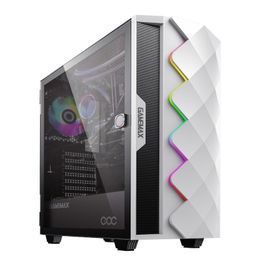 GAMEMAX Gaming-PC »Diamond WT 6973« DDR5, PCIe SSD Gen4, Windows 11 weiß Intel Wi-Fi 6 AX201, ARGB-Beleuchtung 1x PS/2, 2x USB 2.0, 2x USB 3.2 Gen1...