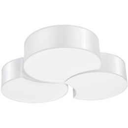 SOLLUX LIGHTING Deckenleuchte »CIRCLE« E27 1 Stk. Verteiltes Licht Weiss