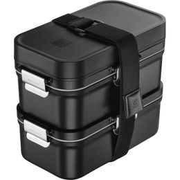 Zwilling Lunchbox »Fresh & Save« Set, 2 Lunchboxen, 2 Saucenboxen, 2 Trenneinsätze, inkl. Besteck, 7 tlg. Vakuum Lunch Box to Go, Modulares...