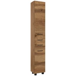 Welltime Hochschrank »Trento, verschiedene Ausführungen und Farben« Badmöbel, Seitenschrank Breite 30 cm, viel Stauraum, Made in Germany wotaneiche