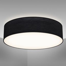 B.K.LICHT Deckenleuchte »BK_SD1220 Deckenlampe, Ø38 cm, Stoffschirm Schwarz, 2x E27-Fassung« E27 1 Stk. Bürolampe, Textilschirm, 2-Flammig, ohne...