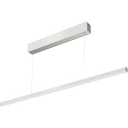 Evotec LED Pendelleuchte &raquo;Orix&laquo; LED-Modul 1 Stk. Kaltwei&szlig; Neutralwei&szlig; Warmwei&szlig; Color Control, 6-Kanal Fernbedienung wei&szlig;