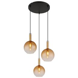 Globo LIGHTING Hängeleuchte »MARINELLA« E14 1 Stk. Hängelampe/Pendelleuchte/Esszimmer/Wohnzimmer/Esstisch schwarz
