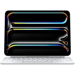 Apple Tastatur mit Touchpad »Magic Keyboard für 11" iPad Pro (M4)« (Funktionstasten Touchpad USB-Anschluss) weiß Gemacht für Multi-Touch Gesten...