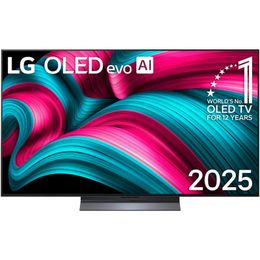 LG OLED-Fernseher »OLED55C5ELB« 139 cm/55 Smart-TV grau/schwarz ALLM, QMS), 3x USB 2.0, LAN, Wi-Fi 6, Bluetooth v 5.3; NVIDIA G-SYNC, AMD...