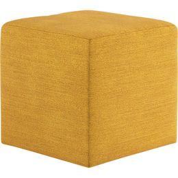 COTTA Hocker &raquo;Cuby&laquo; Sitzw&uuml;rfel, Cube, Sitzhocker gelb 100% Polyester