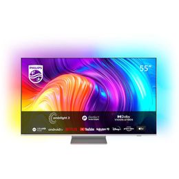 Philips LED-Fernseher »55PUS8807/12« 139 cm/55 ′′ Android TV Smart-TV silber P5 Perfect Picture Engine