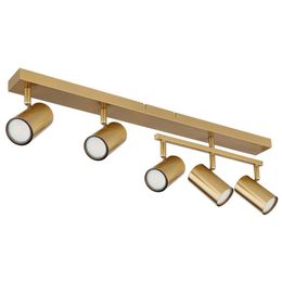 Globo LIGHTING Deckenstrahler »ROBBY« GU10 1 Stk. Deckenspot, GU10 Fassung, Wohnzimmer, Flur goldfarben