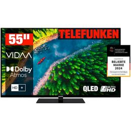 Telefunken QLED-Fernseher »D55Q850M8CWI« 139 cm/55 ′′ Smart-TV schwarz HD+ TV-App aktivieren und 6 Monate gratis testen – keine Registrierung, kein...