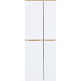 Innostyle Aktenschrank &raquo;Memphis Aktenschrank, 75x197x38cm (B/H/T)&laquo; 1 Stk. tlg. 2 t&uuml;rig, Soft-Close, ABS-Kantenschutz wei&szlig; Holzwerkstoff, MDF