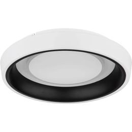 Globo LIGHTING LED Deckenleuchte »TABANO« LED-Modul 1 Stk. warmweiß - kaltweiß Deckenlampe, rund, Design, Wohnzimmer, Schlafzimmer schwarz matt