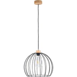 BRITOP LIGHTING Pendelleuchte »Coop« E27 1 Stk. Dekorative Leuchte aus Metall, passende LM E27 / exkl., Made in Europe holzfarben