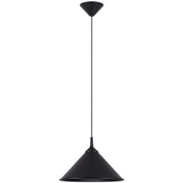 SOLLUX LIGHTING Pendelleuchte »ZUMA« E27 1 Stk. diffuses Licht nach unten Schwarz
