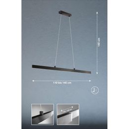 Fischer und Honsel FISCHER & HONSEL LED Pendelleuchte &raquo;Orell&laquo; LED-Modul Warmwei&szlig; anthrazit