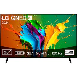 LG QNED-Fernseher »98QNED89T6A« 248 cm/98 ′′ Smart-TV schwarz Flüssiges Gaming mit bis zu 4K @ 120 Hz und AMD FreeSync