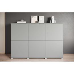 Inosign Highboard »Kenia, moderne grifflose Hochkommode mit 6 Türen, Breite 180 cm« 1 Stk. tlg. Push-to-Open-Fronten, höhenverstellbaren...