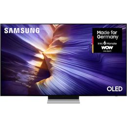 Samsung OLED-Fernseher »GQ77S90FAE« 194 cm/77 ′′ Smart-TV HDR+, Dolby Atmos & AI Sound, Gaming Hub, Upscaling Pro, bis zu 144Hz schwarz Tizen Smart...