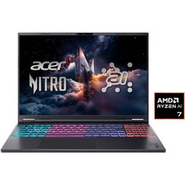 Acer Notebook »ANV16S-71-77SA« 40, 64 cm / 16 ′′ Intel Core 7 GeForceRTX5070 1.000 GB SSD Schwarz Windows 11 Home (64 Bit)
