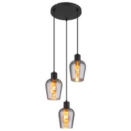 Globo LIGHTING H&auml;ngeleuchte &raquo;RYAN&laquo; E27 1 Stk. H&auml;ngelampe/Pendelleuchte/Esszimmer/Wohnzimmer/Esstisch schwarz