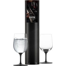 EISCH GERMANY Gläser-Set »KAYA BLACK« Handarbeit, 350 ml 2-teilig, Made in Germany transparent, schwarz