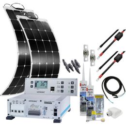 OFFGRIDTEC Solaranlage &raquo;mTriple Flex S 2 x 120W Solarmodul 30/20/250 Votronic Triple Charger&laquo; mit 5747 VPC Jupiter Kombipanel, f&uuml;r Wohnmobile...