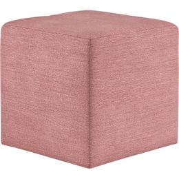 COTTA Hocker &raquo;Cuby&laquo; Sitzw&uuml;rfel, Cube, Sitzhocker pink 100% Polyester