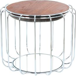 Kayoom Beistelltisch »Pouf Comfortable 110, abnehmbares und wendbares Oberteil« 1 Stk. tlg. praktisch umzuwandeln in Tisch oder Hocker, mit...