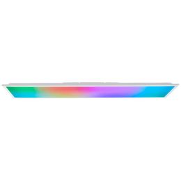 Brilliant LED Deckenleuchte »Briston« 1 Stk. warmweiß - kaltweiß Aufbaupaneel, 120 x 30 cm, 3700 lm, 3000-6500 K, dimmbar, IC-RGB, weiß weiß
