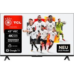 TCL LED-Fernseher »43V6CX1« 109 cm/43 Smart-TV 4K HDR, Multi-HDR, Dolby Vision, Game Master, Smart TV, Apple TV schwarz Smart TV: Google TV, Google...