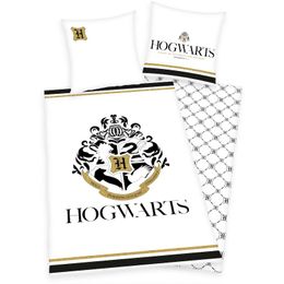 Harry Potter Wendebettwäsche »Hogwarts« 2 Stk. tlg. mit Hogwarts Logo weiß Obermaterial: 100% Baumwolle B/L: 135 cm x 200 cm