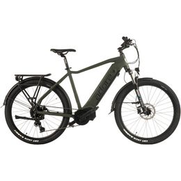 Adore »27, 5" Alu Trekkingfahrrad STX-600 Mittelmotor 85NM / 15Ah« 9 Gang Shimano Cues Schaltwerk Kettenschaltung Mittelmotor 250 W grün+schwarz