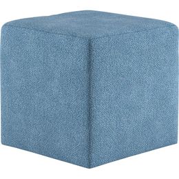 COTTA Hocker &raquo;Cuby&laquo; Sitzw&uuml;rfel, Cube, Sitzhocker blau 100% Polyester