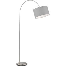 Fischer und Honsel FISCHER & HONSEL Stehlampe »Arc« E27 1 Stk. nickelfarben/grau