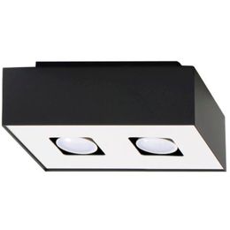 SOLLUX LIGHTING Deckenleuchte »MONO« GU10 1 Stk. leuchtet nieder Schwarz