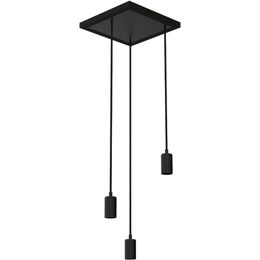 Segula Pendelleuchte &raquo;MADOX SQUARE 3X ̋Wave ̋ f&uuml;r 3 Lampen E27&laquo; E27 1 Stk. schwarz