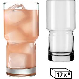 Libbey Gläser-Set »Cooler Glas -NEWTON- 592 ml, Ø: 8 cm, H: 16, 5 cm, 12er Set« hochwertig verarbeitet, im modernen Design transparent