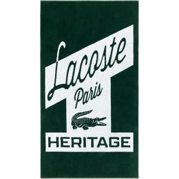 Lacoste Strandtuch &raquo;LRETRO&laquo; mit Label-Applikationen vert Obermaterial: 100% Baumwolle B/L: 90 cmx160 cm