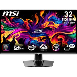 MSI Gaming-Monitor »MPG 322URX QD-OLED« 80 cm/32 ′′ 3840 x 2160 px 0, 03 Reaktionszeit 240 Hz schwarz