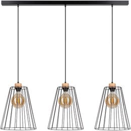 BRITOP LIGHTING Hängeleuchte »Swan« E27 1 Stk. Dekorative Leuchte aus Metall, passende LM E27 / exkl., Made in Europe holzfarben