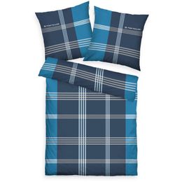 Tom Tailor HOME Bettwäsche »Ole« 3 Stk. tlg. karierte Bettwäsche aus Baumwolle, mit Reißverschluss blau/marine Obermaterial: 100% Baumwolle B/L:...
