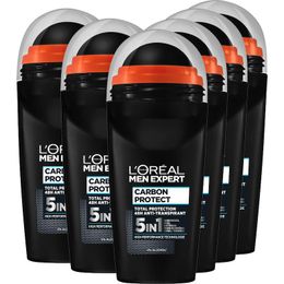 L'Oréal L'ORÉAL PARIS MEN EXPERT Deo-Roller »Deo Roll-on Carbon Protect« mit hoher Zuverlässigkeit transparent Deodorante von L'Oreal Men Expert